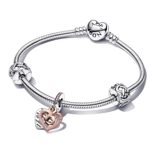 PANDORA set náramok a korálky M-590719+2x798035+782641C01