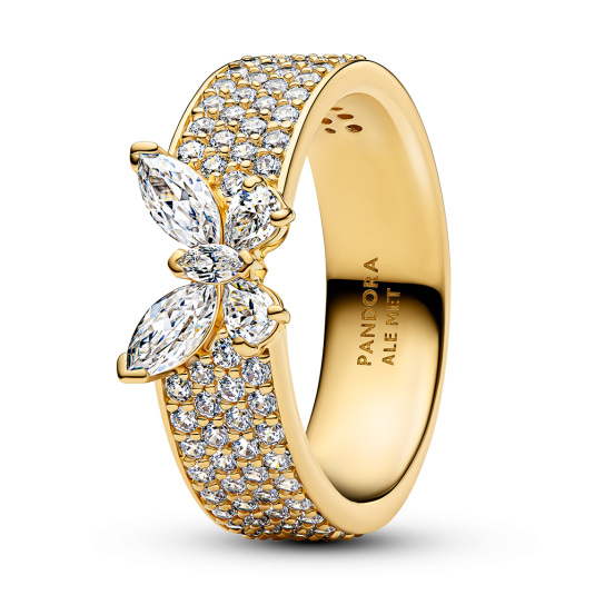 PANDORA pozlátený prsteň Motýľ M-164270C01 - Sofia.sk