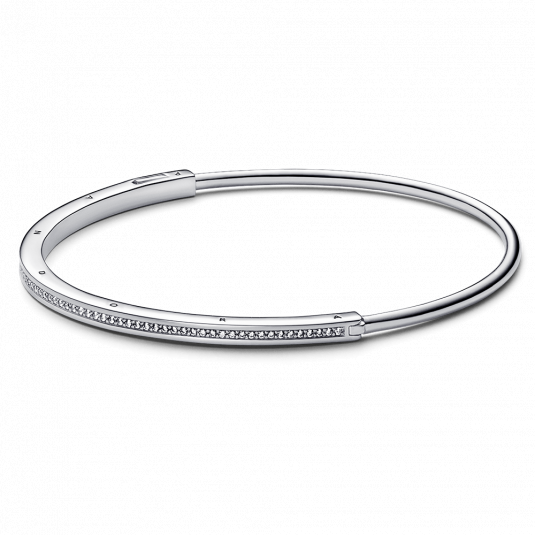 PANDORA fix karkötő Signature ID Pavé M-592313C01 - Szofia.hu