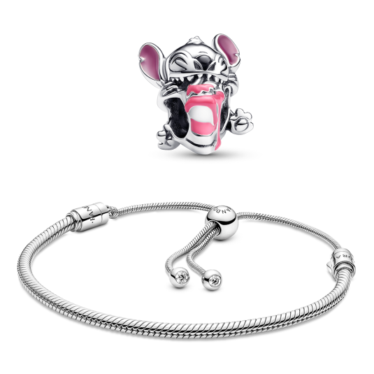 PANDORA set náramok a Disney korálka Stitch M-599652C01+793189C01