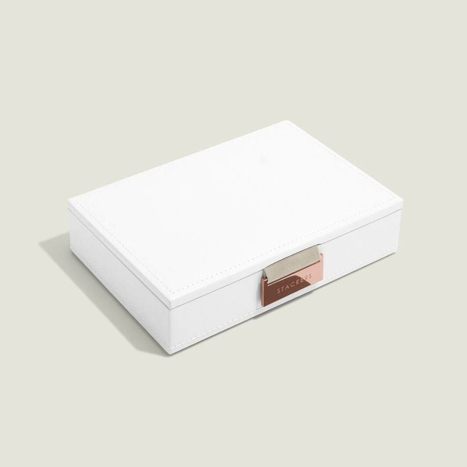 STACKERS White & Rose Gold Mini fedeles ékszertartó M-73542